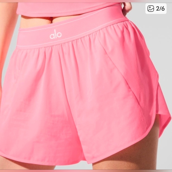 ALO Yoga | Shorts | Alo Yoga Nwot Match Point Short Inneon Bubblegum ...